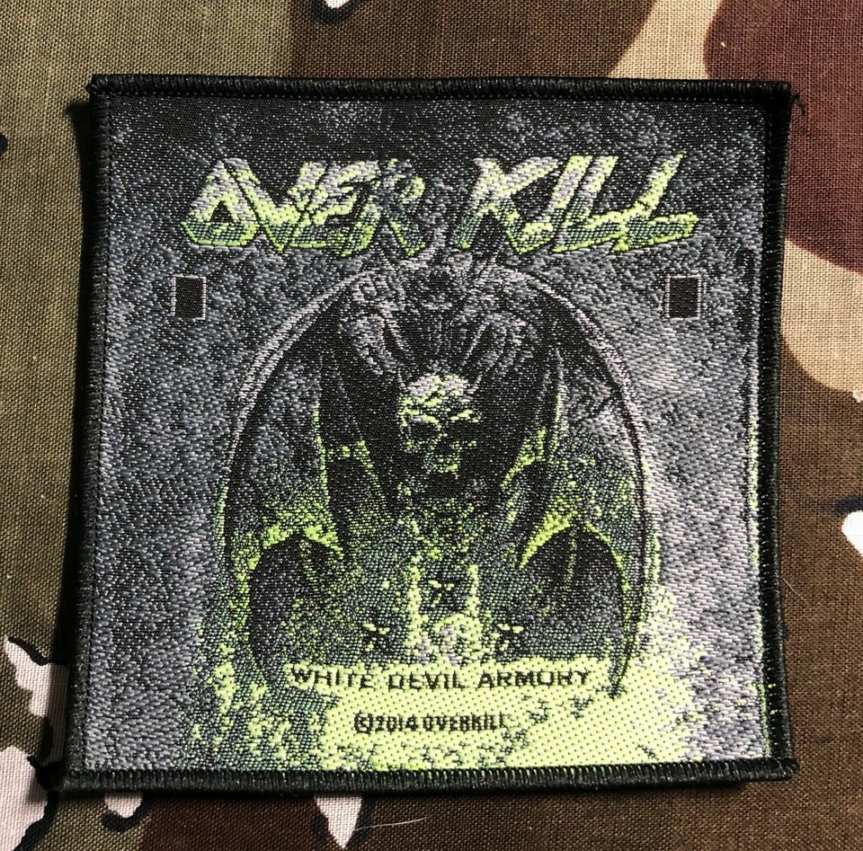 Over Kill White Devil Woven Patch O013P Overkill Slayer Testament ...