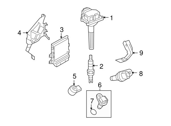 22448-EY00A Nissan Coil assy-ignition 22448EY00A, New Genuine OEM Part ...