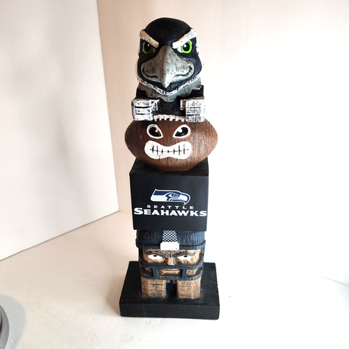 Seattle Seahawks Tiki Totem Pole Garden Statue | eBay UK