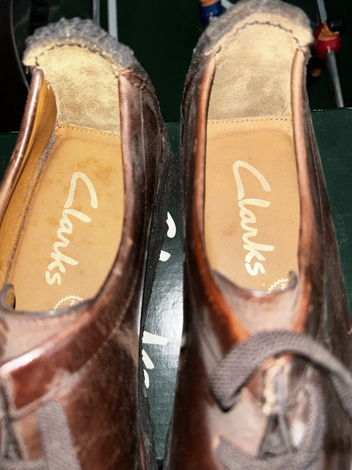 Deadstock Spezial Rare Stone Clark’s Alberni Island SZ 8 Leather Shoes ...