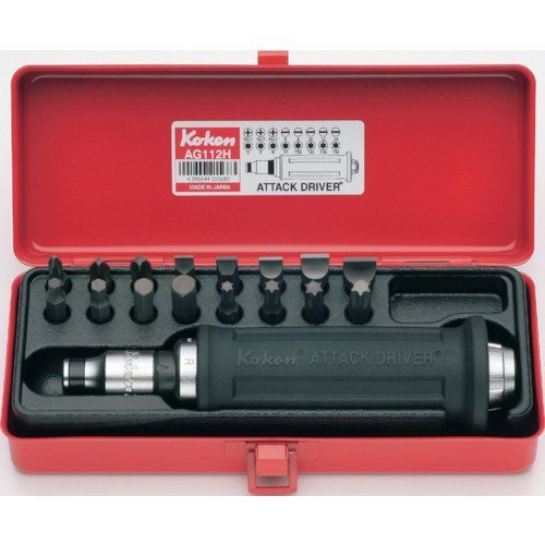 Koken AG112H 1/2" 12.7mm SQ Attack Driver Set of 18 Pcs w/ Tracking NEW ...