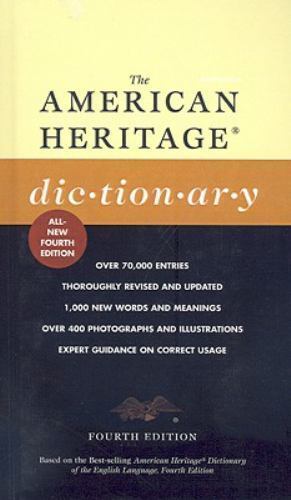 The American Heritage Dictionary by Dell Publishing Company (2001 ...