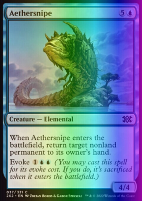 MTG Magic the Gathering Aethersnipe (37/603) Double Masters 2022 NM ...