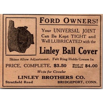 Linley Brothers Co. Linley Ball Cover Bridgeport CT 1923 Clipping SAI1 ...