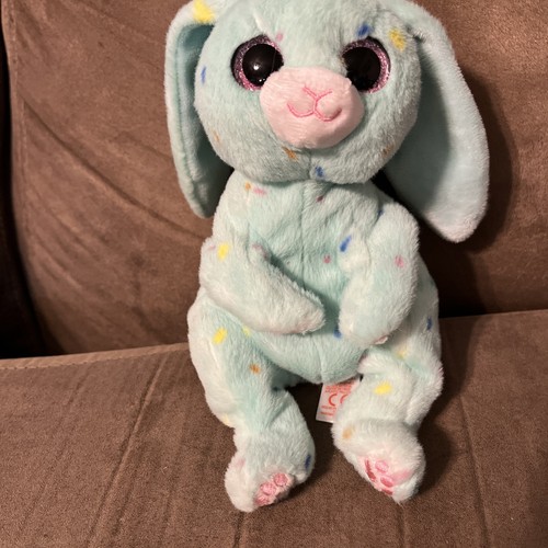 Ty Beanie Baby Boos Bellies PERIDOT Green Plush Easter Bunny Rabbit ...