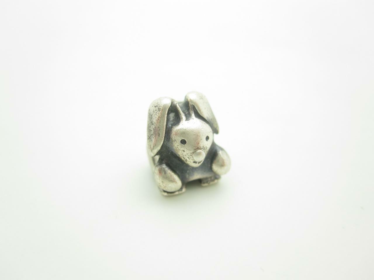 Pandora Sterling Silver Floppy Bunny Rabbit Charm - Gem