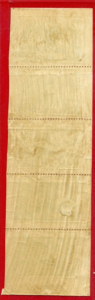 🔥Tannu Tuva🐫20th issue.Year1943.Sc.121a.Rare local issue.Strip 5.MNHOG ...