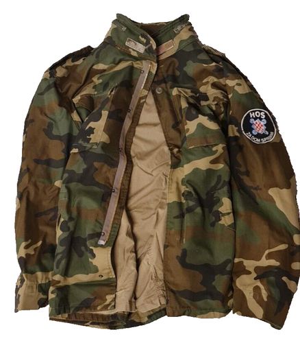 HOS UNIFORM JACKET - with HOS patch - woodland pattern - size EU 52 | eBay