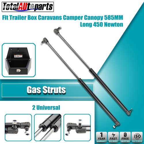 2x 585MM 450N Gas Struts for Caravans Camper Trailers Canopy Toolboxes ...