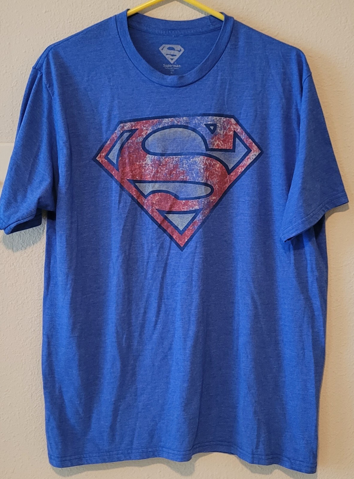 DC Comics Superman Classic Logo Distressed Look Royal… - Gem