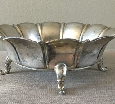 20thC GERMAN OTTO HINTZE 800 SILVER CHIPPENDALE ART DECO CENTERPIECE ...