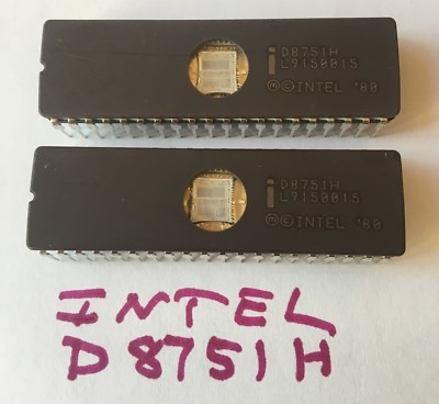 2 Pcs D8751H Intel MSC-51 Microcontroller 4K EPROM 12Mhz sku:E18012 | eBay