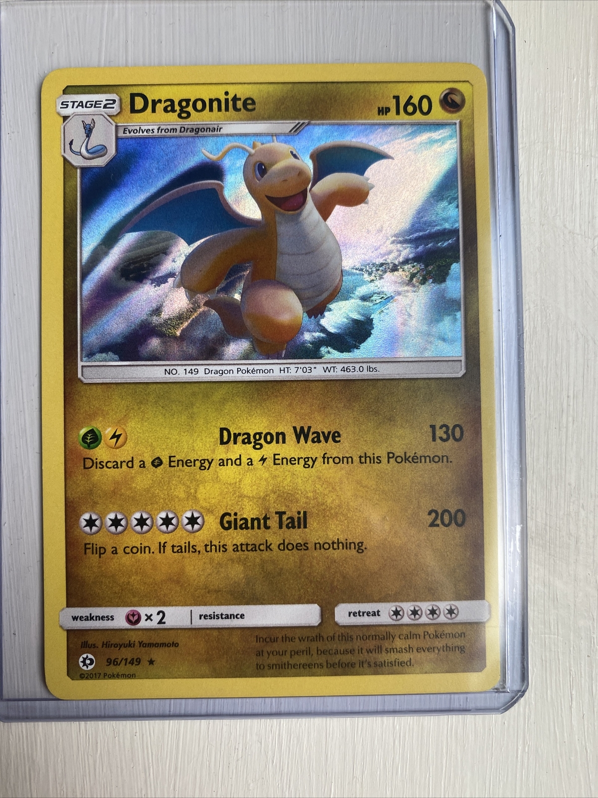 POKEMON CARD Dragonite 96/149 2017 HOLO FOIL PACK FRESH NM/MT | eBay