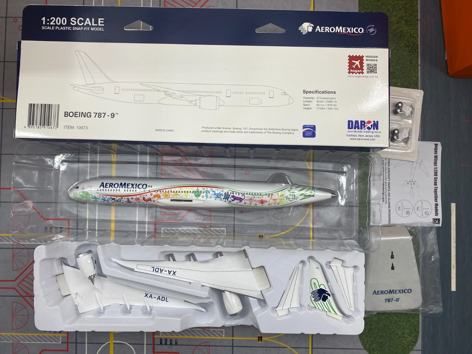 Hogan 1/200 AEROMEXICO Boeing 787-9 XA-ADL HG10673 QUETZALCOATL ...