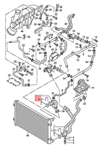 Genuine AUDI A6 Avant Coolant Hose With Quick Release Coupling ...