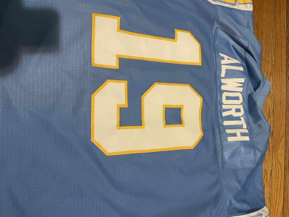 Lance Alworth 19 San Diego Chargers 1965 Nfl Throwbacks Jersey Size 2xl ...