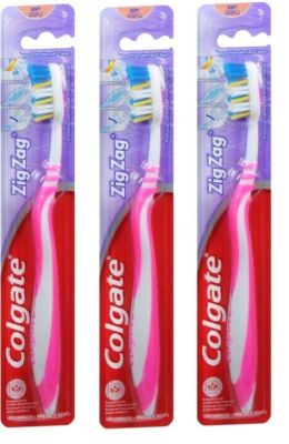 Colgate Toothbrush Wave Zig-zag Full Head Soft X 3 Packs | eBay
