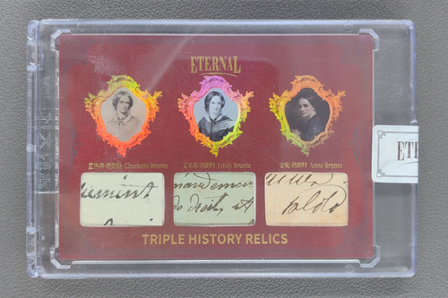 2024 Eternal Cuts Charlotte Emily Anne Bronte Triple History Relics Red ...