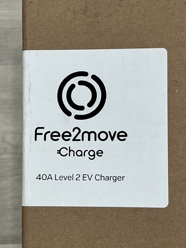 Free2move Charge 40A Level 2 EV Plug In Charger #82219081AA Matte Black ...