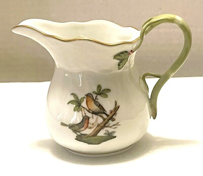 Herend ROTHSCHILD BIRD Porcelain Hand Painted CREAMER/PITCHER | eBay