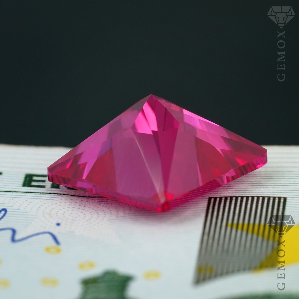 Pink Ruby Princess Cut Square Loose Gemstone Lab-Grown Ruby for ...