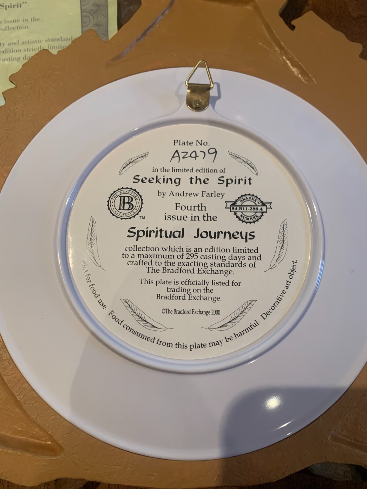 Native Quest 3D Plate Spiritual Journeys Bradford Exchange w/ COA | eBay