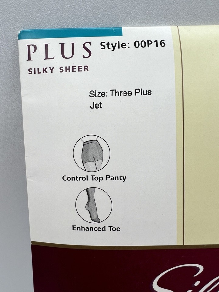 Hanes Plus Silk Reflections Pantyhose Nylons Color Jet Control Top ...