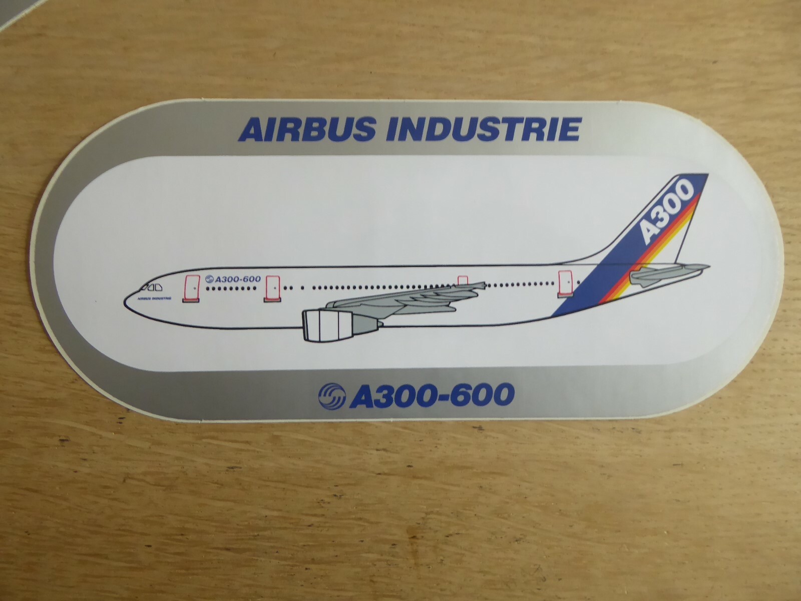 AUTOCOLLANT STICKER AUFKLEBER AIRBUS INDUSTRIE AVION AIRBUS A300-600 ...