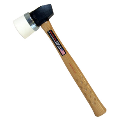Powernail 3MI Iron Head Single-Capped White Rubber Flooring Mallet (2.6 ...