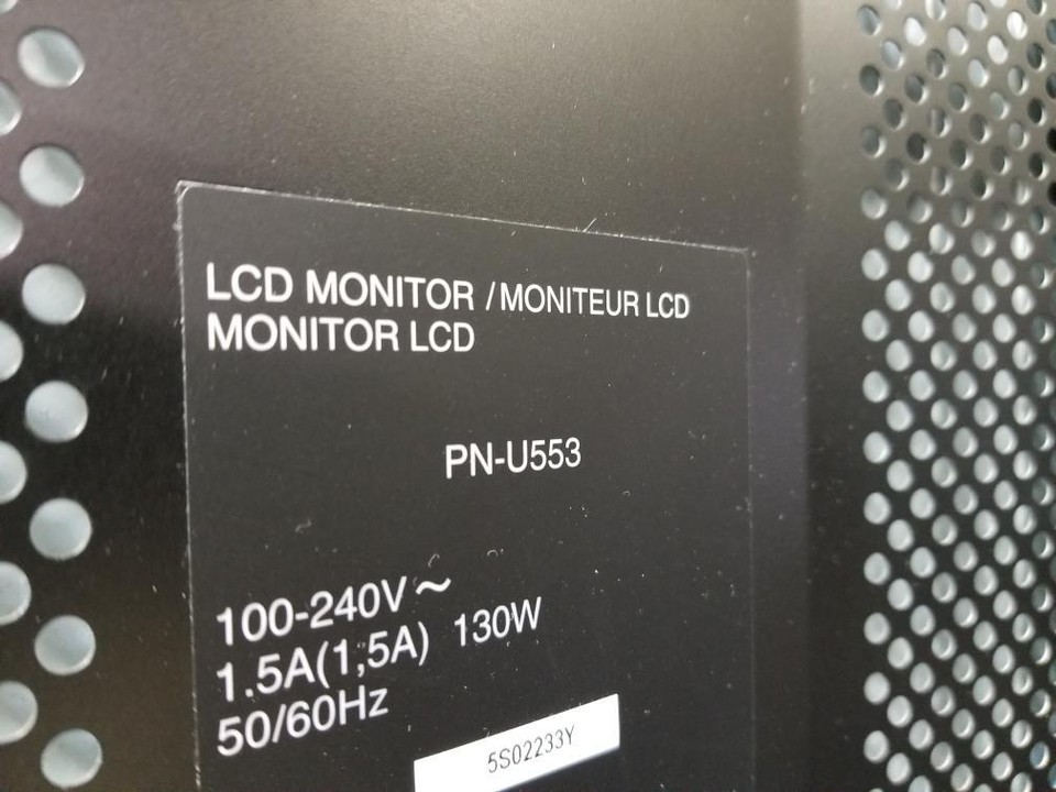Sharp PN-U553 55" Class Professional Monitor (IN STORE PICKUP ...