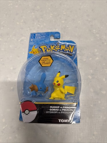 Pokemon Battle Mudkip Vs Pikachu TOMY 2016 Figures NIP | eBay