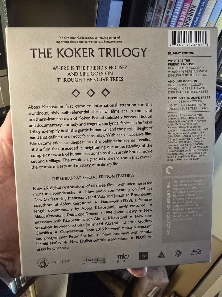 The Koker Trilogy (Criterion Blu-ray) Abbas Kiarostami | eBay