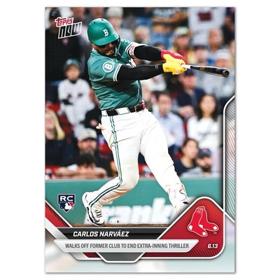 Carlos Narvaez RC Red Sox Walk-Off - 2025 MLB Topps NOW Card 294 | eBay