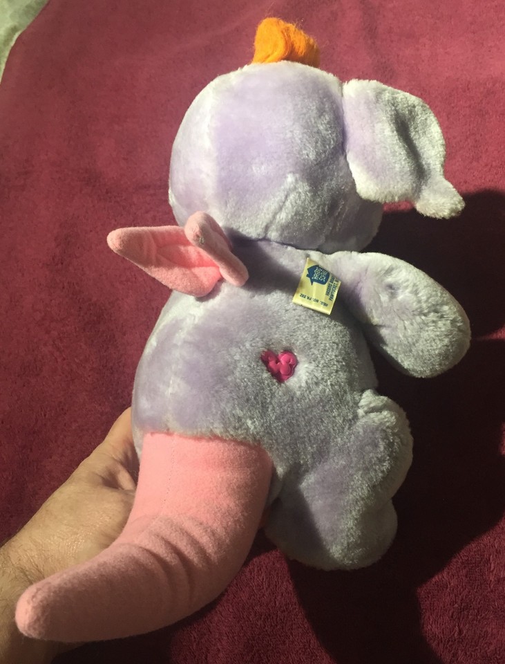 Vintage 1984 Hasbro Softies Disney Wuzzles Cartoon Eleroo The Elephant ...