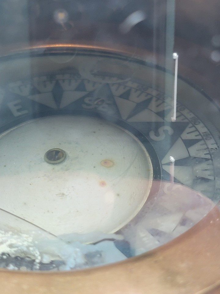 1800's "E. Esdaile & Sons Sydney" SHIP'S BINNACLE Illuminated COMPASS ...