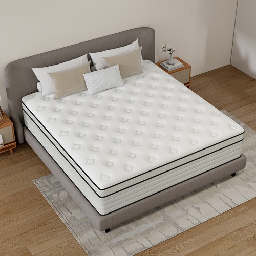 12" 14" Twin Full Queen King Hybrid Mattress In A Box,Pocket Spring ...