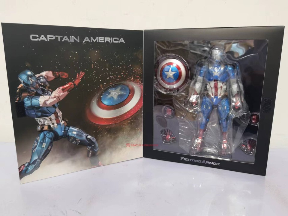 Flame Toys FIGHTING ARMOR Marvel Captain America In Stock | eBay