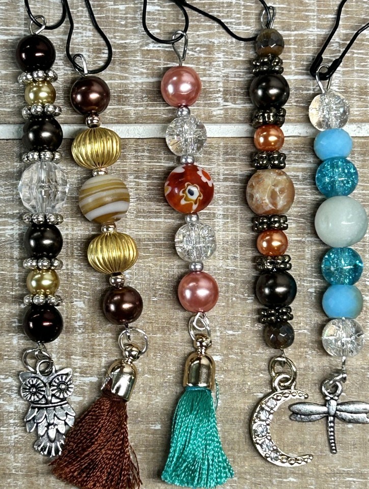 Bead Dangles for Junk Journals set of 5 beaded dangles purse bling ...