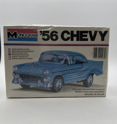 VTG 1978 Monogram ‘56 Chevy Bel-Air Sport Coupe 1:24 Scale Model Kit ...