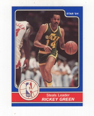 1984 STAR BASKETBALL LEADERS STEALS RICKEY GREEN UTAH JAZZ #18 | eBay