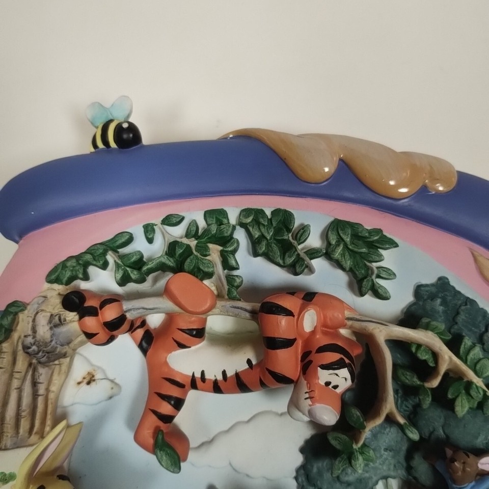 Pooh's Hunnypot Adventures "Tigger's Tangle" 3D Wall Plate Disney Bradford | eBay UK