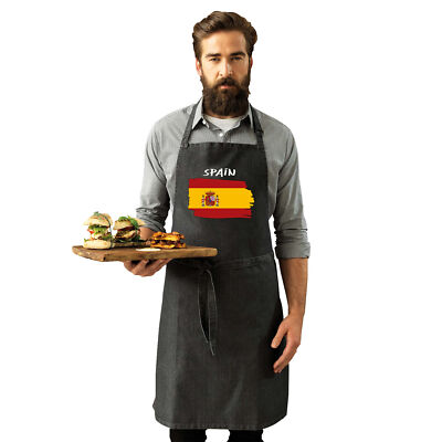 Spain Country Flag Nationality - Kitchen Apron Gift Cooking Apron Gifts ...