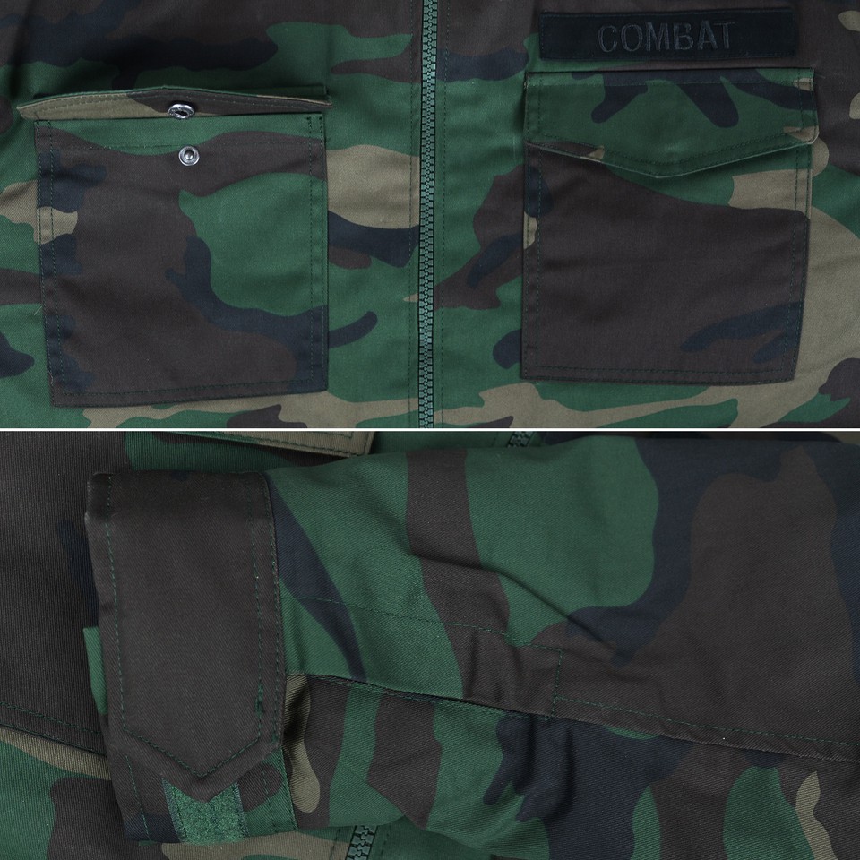 Combat Men's Heavyweight Tactical Quilted Camo Hunting Jacket with ...