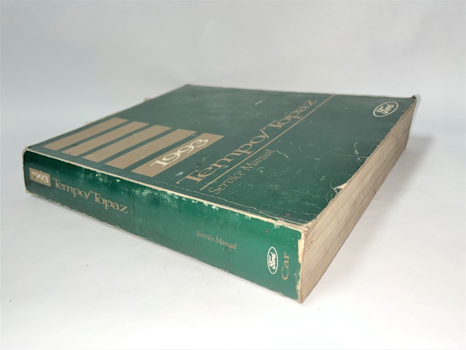 TEMPO TOPAZ 1993 FORD FACTORY DEALER SERVICE REPAIR MANUAL BOOK | eBay