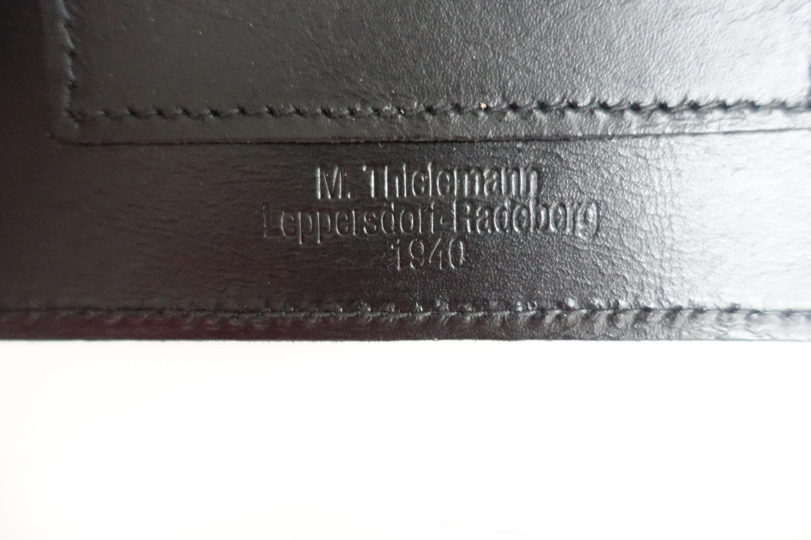 GERMAN ARMY WWII WW2 REPRO BLACK LEATHER DOCUMENT SOLDBUCH WALLET POUCH ...