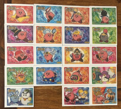 Kirby Of The Stars Clear Trading Cards Japan Vintage Set | eBay