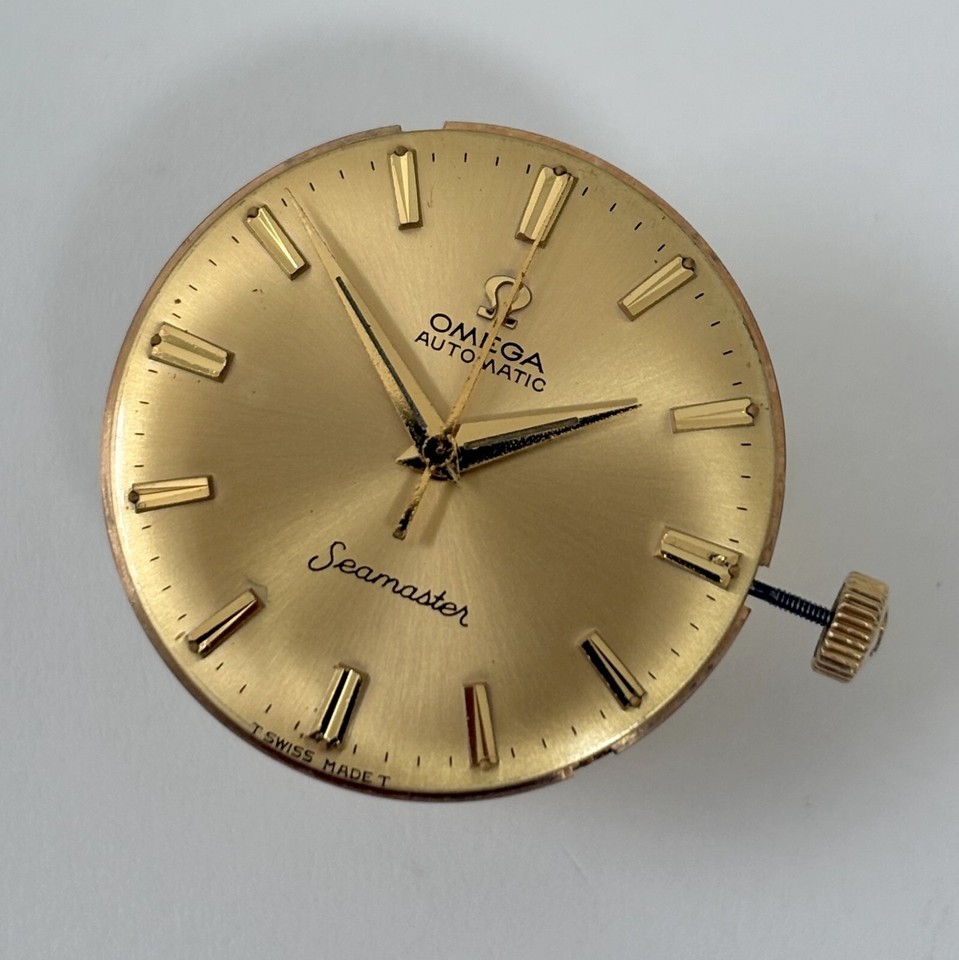 Omega Cal 550 Watch Movement Parts Dial Balance Spring Plate Fork Wheel ...