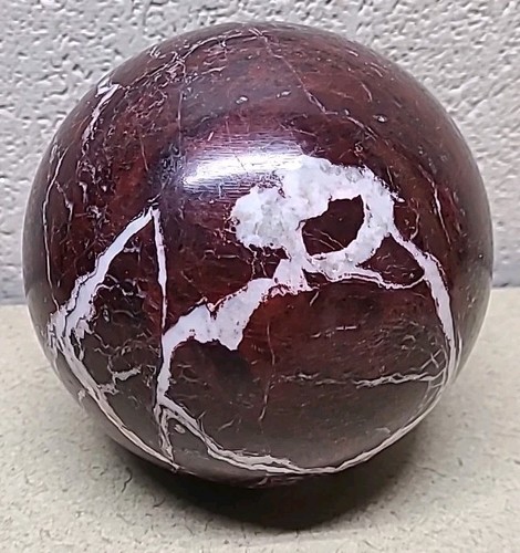 Red Burgundy Zebra Marble Polished Sphere Ball / Marble. About 5.13lbs. 5" Diam. | eBay