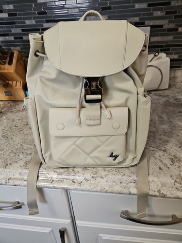 Lug Wiffle Satin Luxe VL Backpack- PEBBLE/STONE/CREAM Color- Very Nice ...