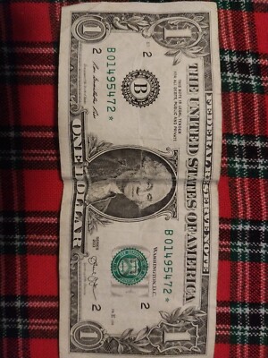 2013 b series star note one dollar B01495472* | eBay